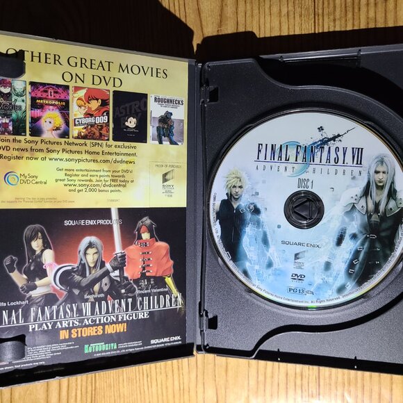 Media | Final Fantasy Vii Advent Children 2 Disc Dvd As Is | Poshmark